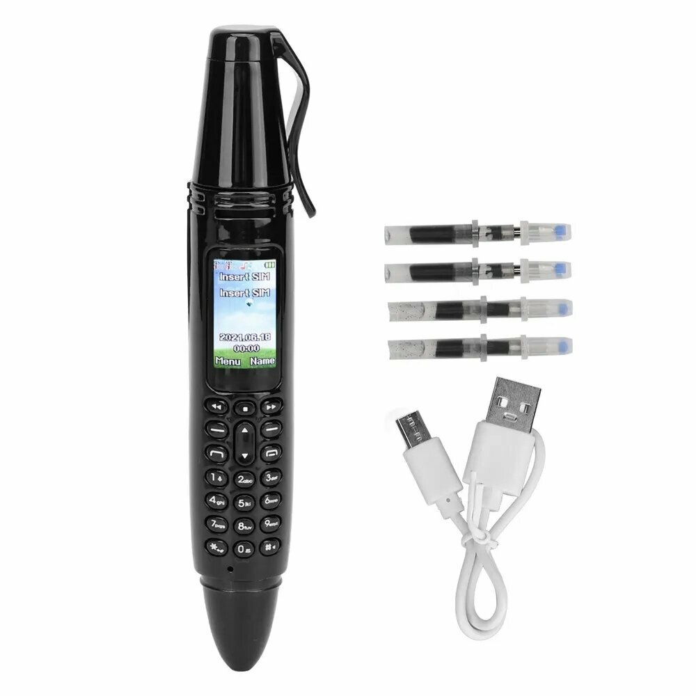 Телефон-ручка 0.96", Bluetooth, две SIM-карты, камера