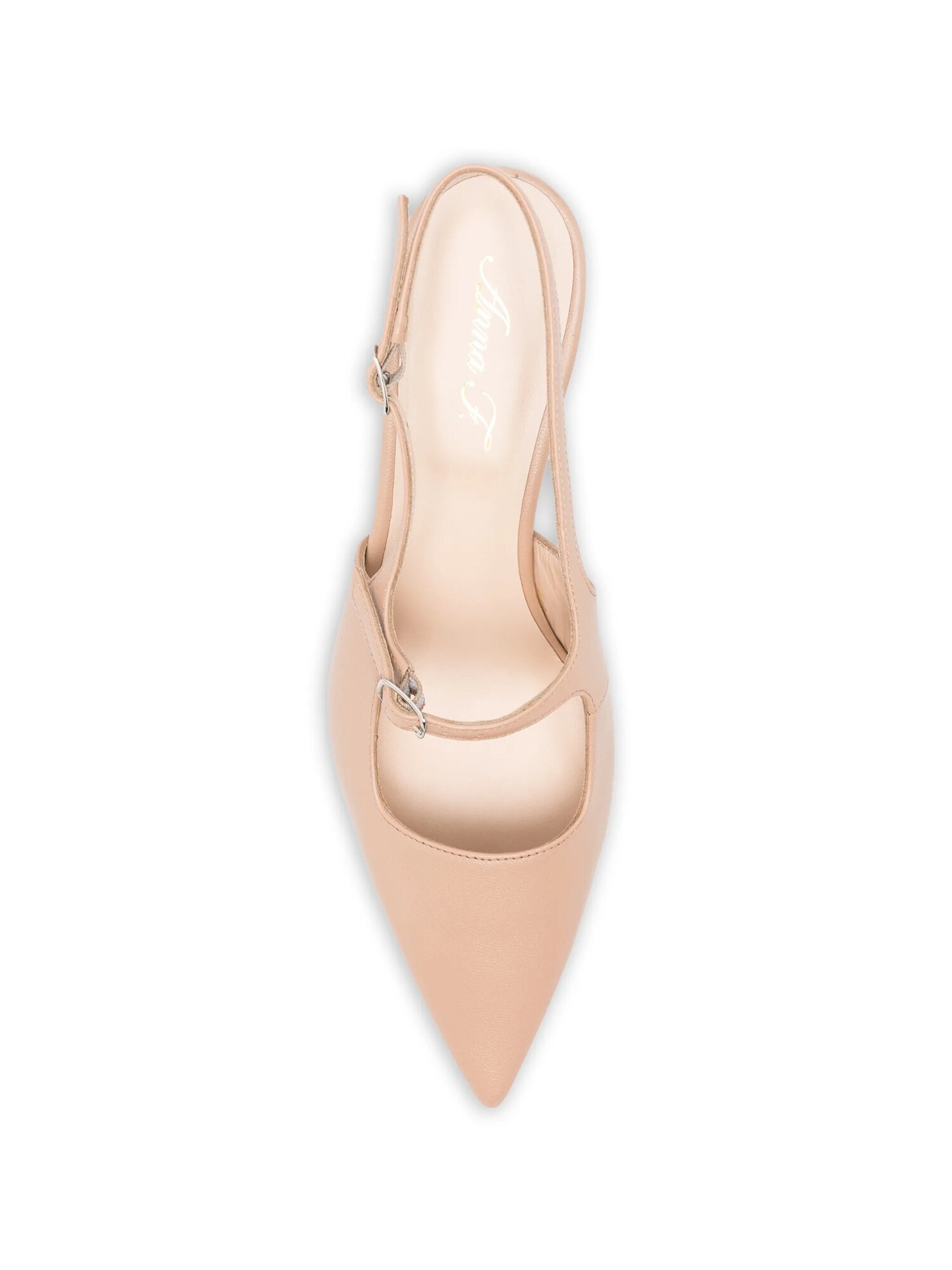 Туфли Anna F. Pointed-toe leather pumps, размер 38, разноцветный — фото 1