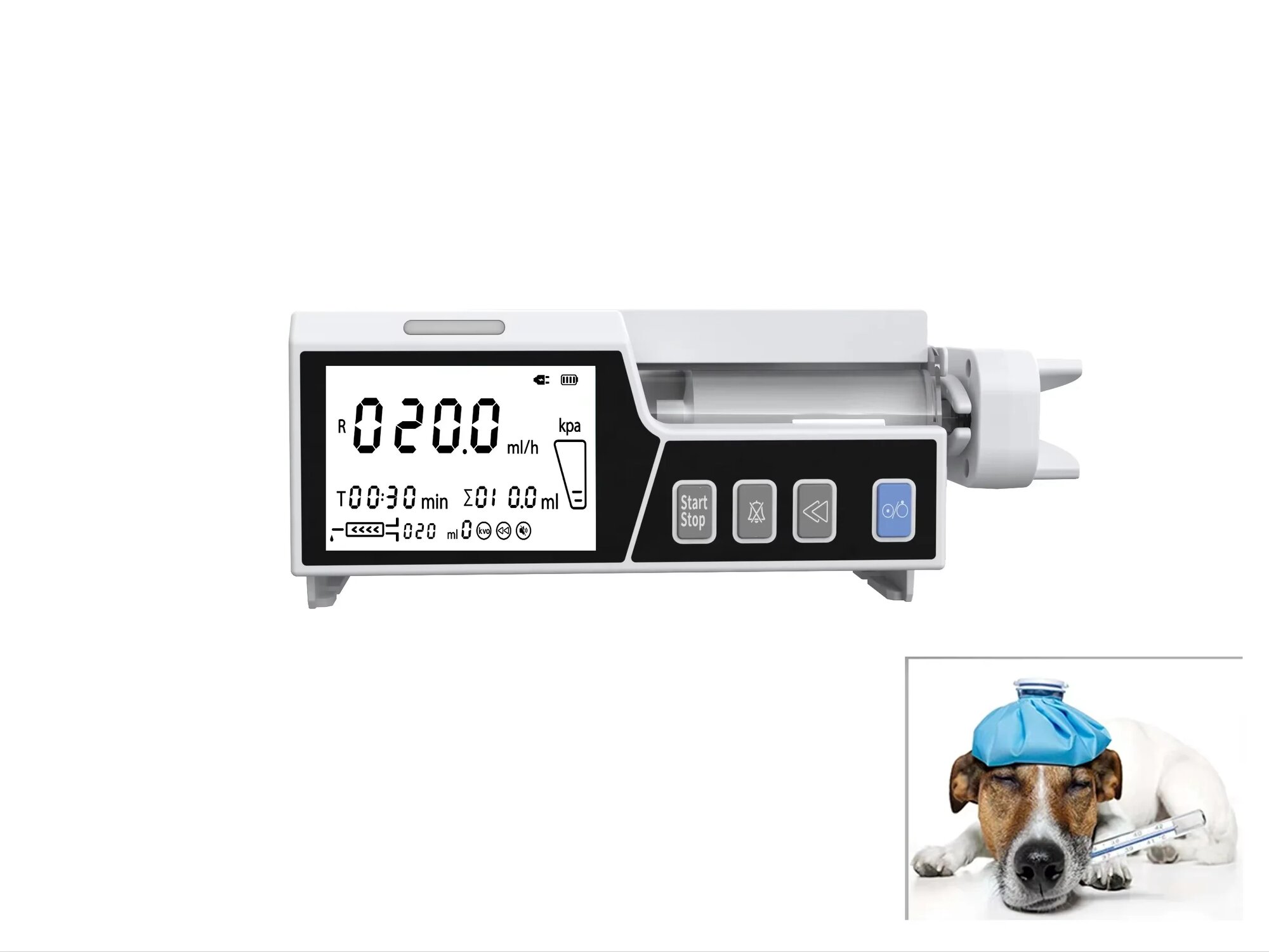 CORE-RAY Инфузионный насос с подогревом VET Syringe Pump