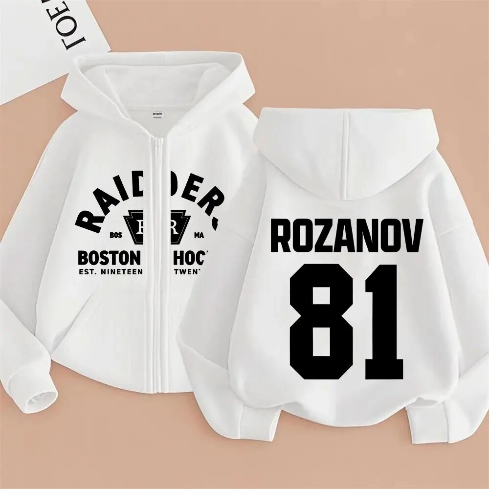 Белая толстовка Rozanov 81 Boston Raiders XXXL