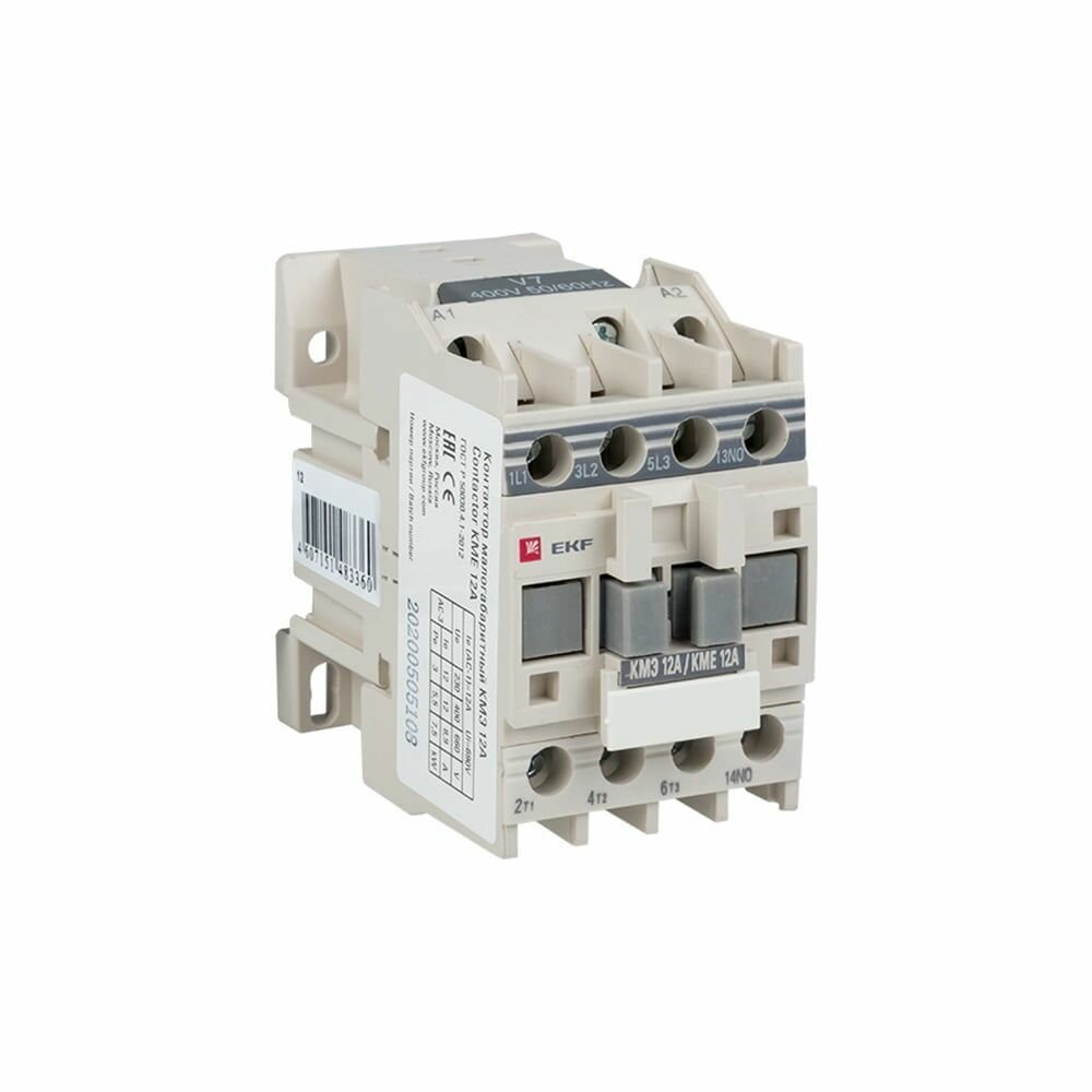 Контактор КМЭ 12А кат. 220В AC 1НО EKF ctr-s-12-220