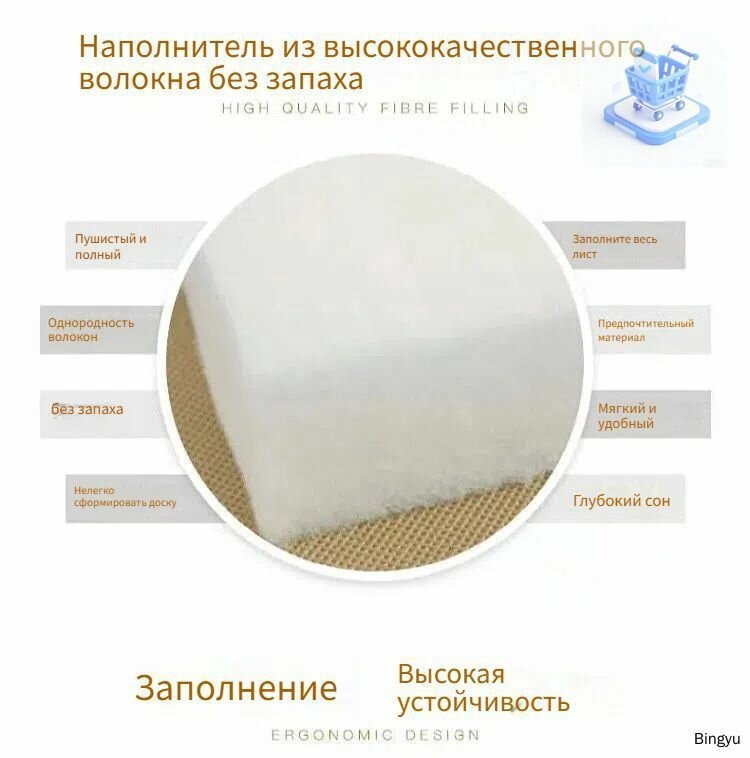 Матрас, Беспружинный, 90х200 см — фото 1