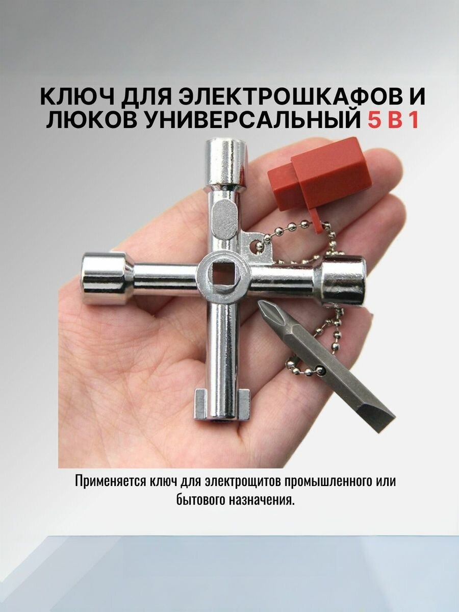 Ключ трехгранный, четырехгранный , круглый для электрошкафов, ключ от электрощитка