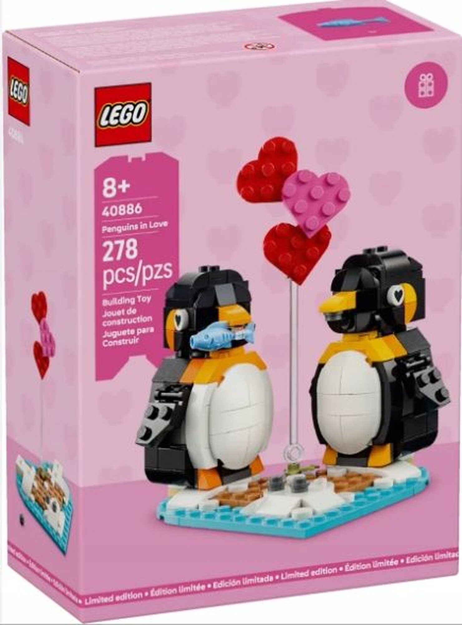 Конструктор LEGO - Влюблённые пингвины, 278 эл. - Лего 40886