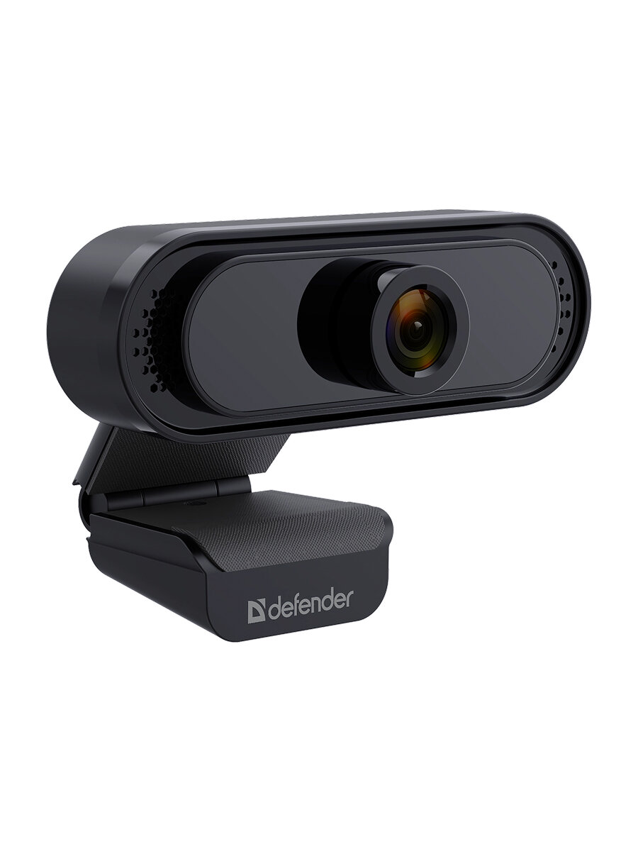 Камера-Web DEFENDER G-lens 2581 FullHD black (2MP, 1920х1080, USB 2.0, микрофон) (63181)