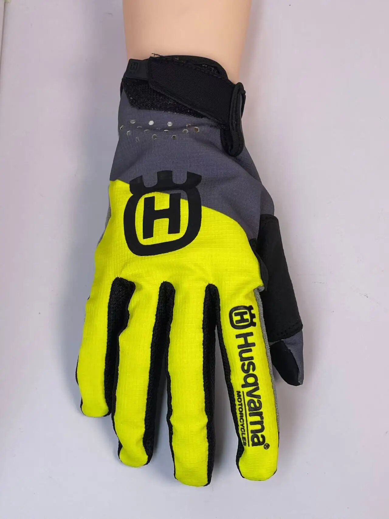 Husqvarna полиэстеровые велосипедные перчатки L, Серый, серый