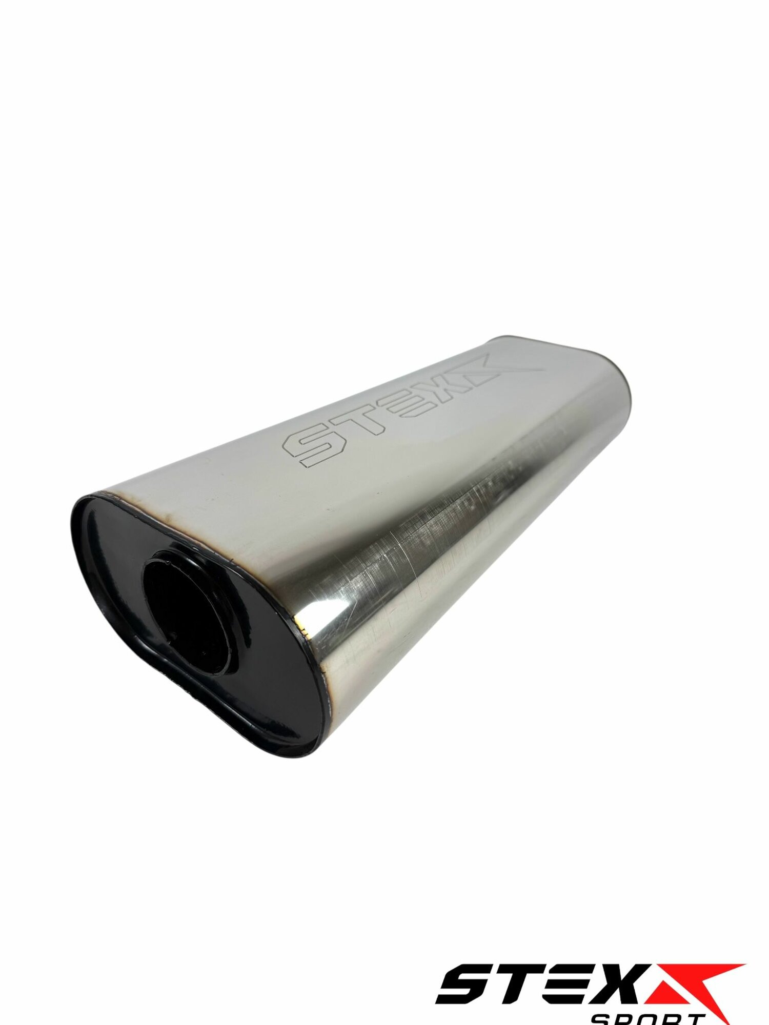 Глушитель универсальный "STEXX" 1вход 63мм. 2 выхода 60мм.