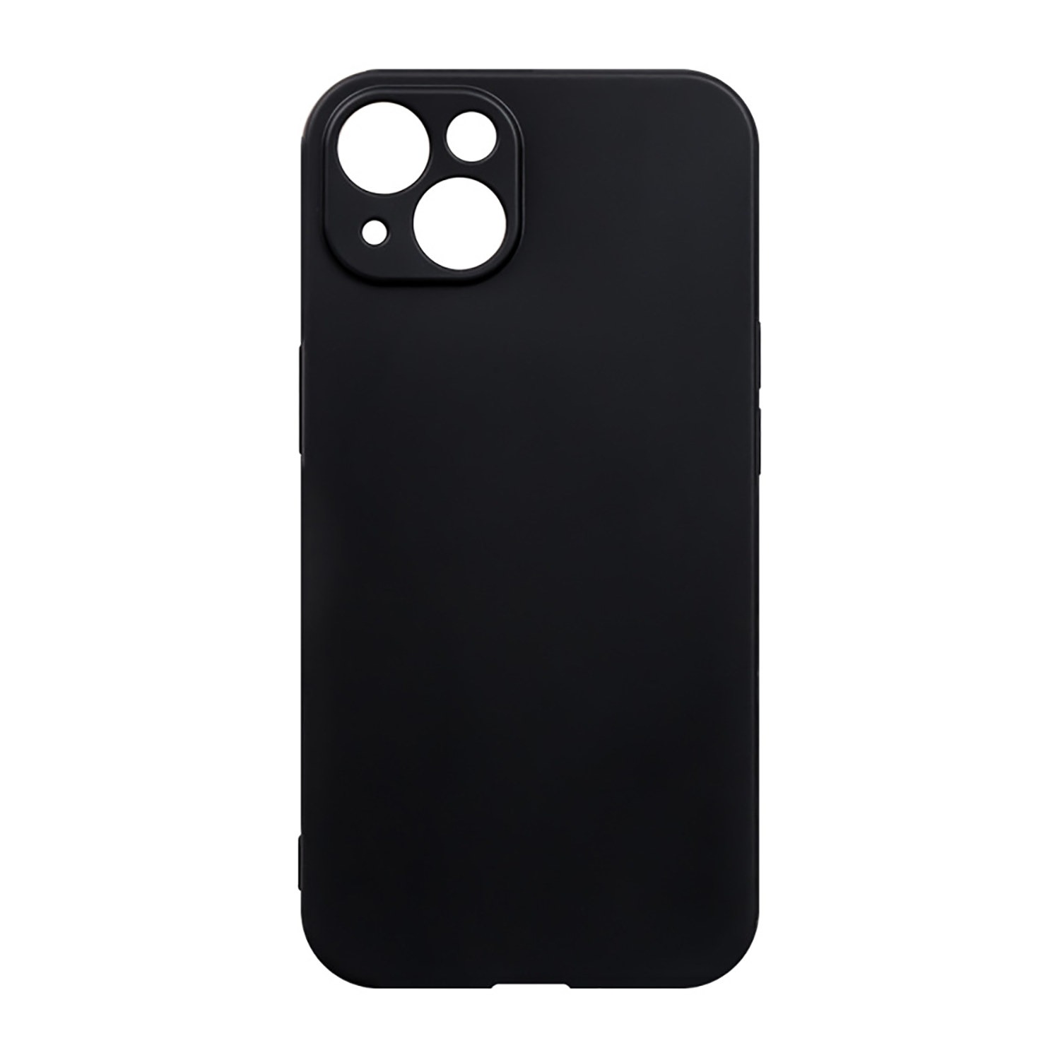 Чехол на Apple iPhone 13 с защитой камеры и покрытием Soft Touch, из термополиуретана, черный