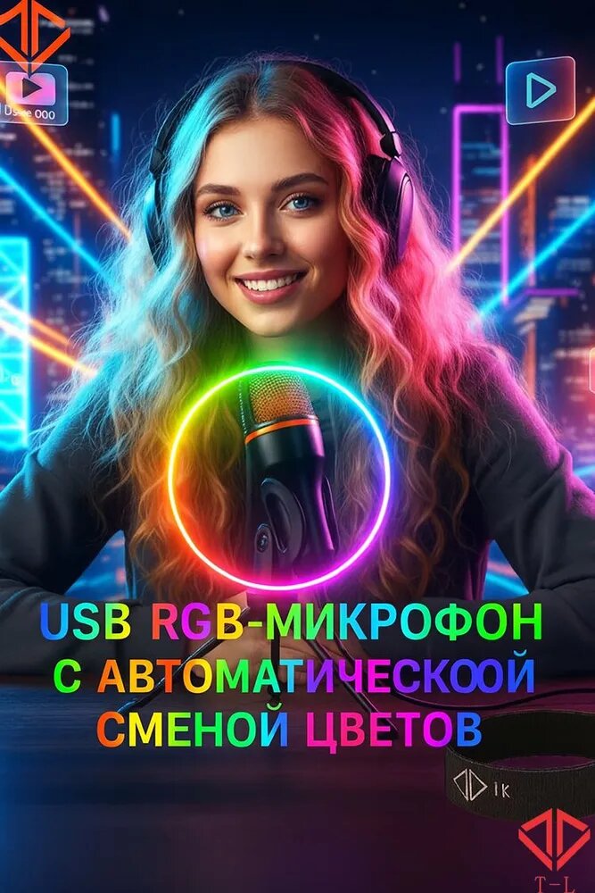 Микрофон игровой (для стриминга) TL Micled, черный