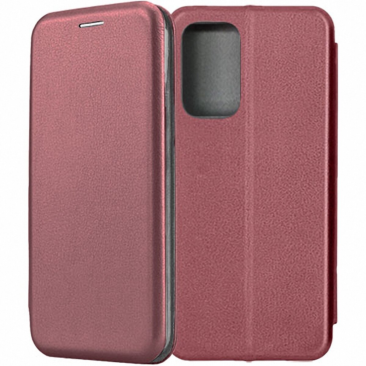 Чехол-книжка для Samsung Galaxy A33 5G A336 темно-красный / подставка, отделение для карт