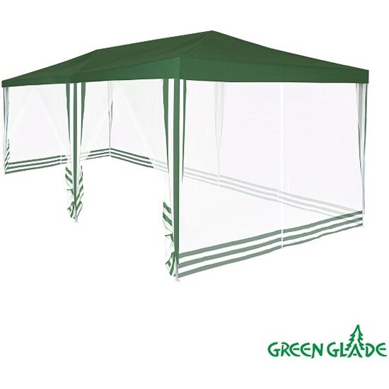 Тент садовый Green Glade с москитной сеткой 18 кв. м зеленый 1056