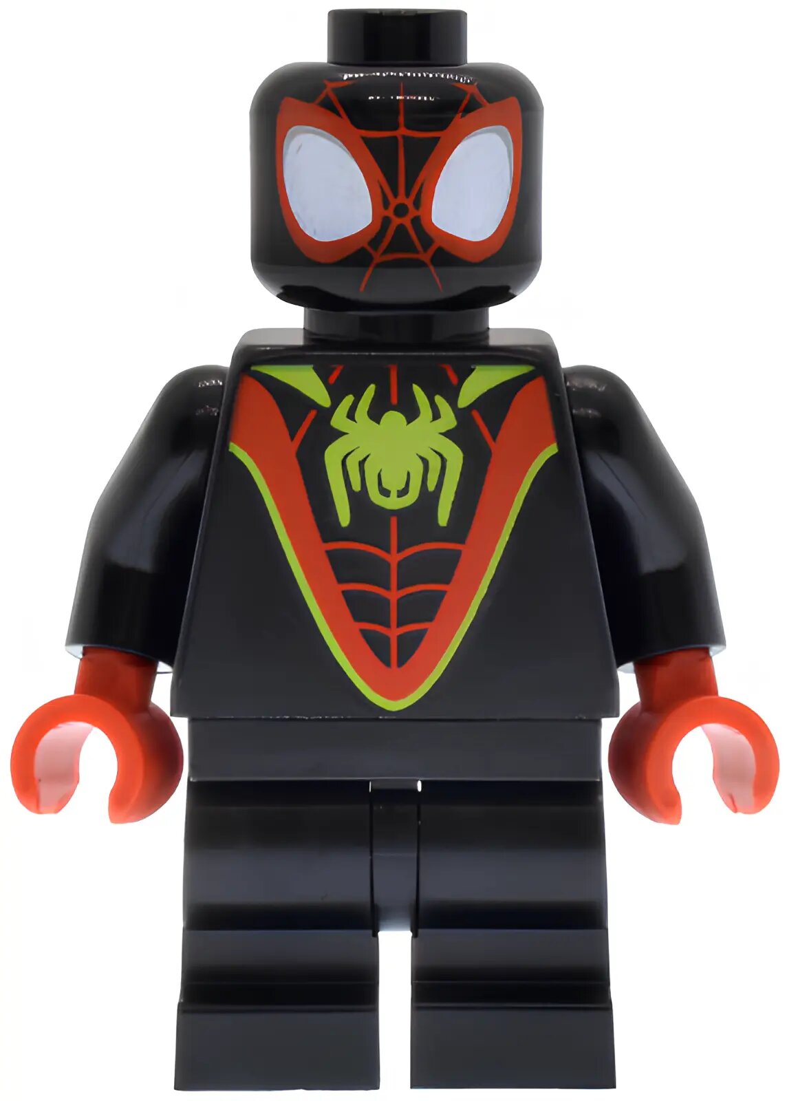 Минифигурка Lego Super Heroes Spider-Man (Miles 'Spin' Morales) - Black Medium Legs sh1034 U