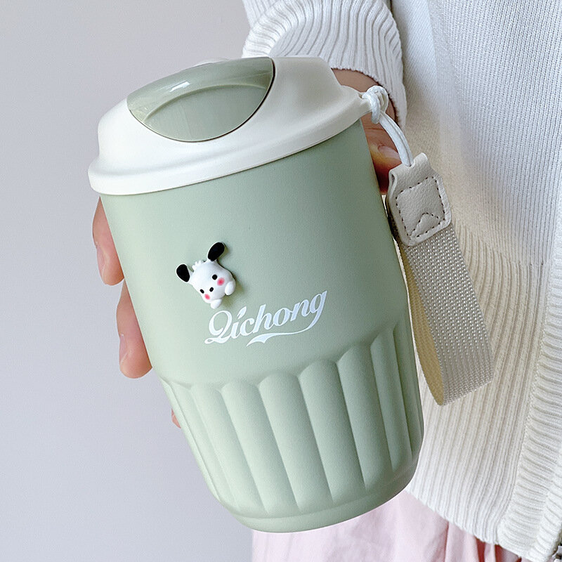 Кофейная кружка из нержавеющей стали 316, высокая эстетическая привлекательность, модный американский стиль, минималистичный дизайн, высококачественная керамическая внутренняя вставка, термокружка.