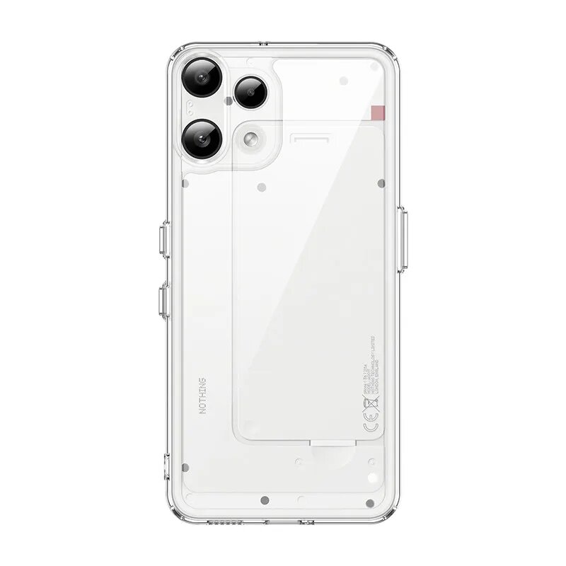 Чехол Nothing Phone 3a Lite, Белый, Clear, акрил