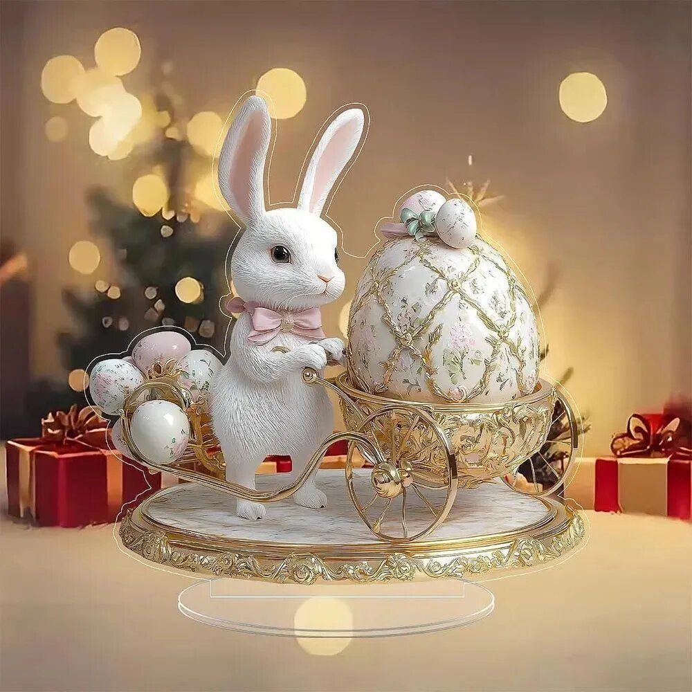 Двумерный пасхальный кролик