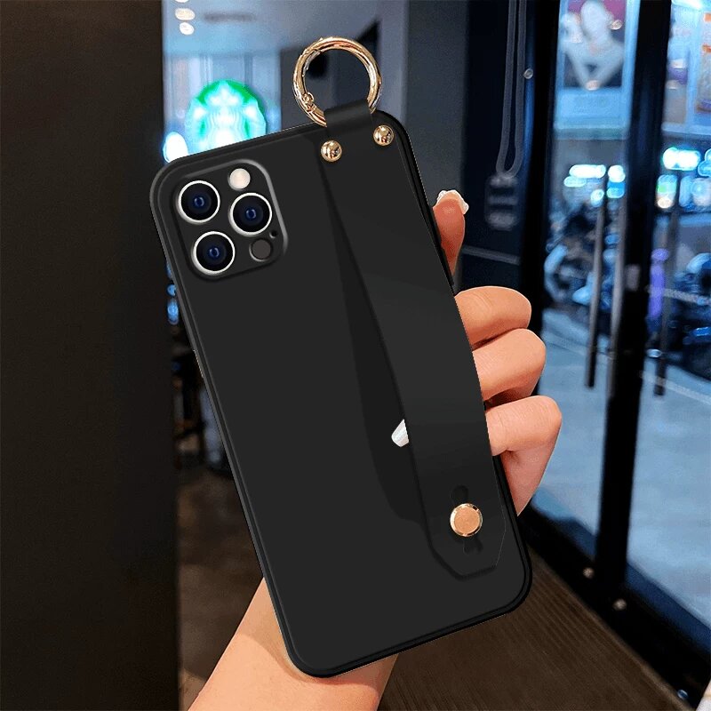 Чехол для iPhone 13 mini цвета темно-деревянного черного, без рисунка, одиночный чехол