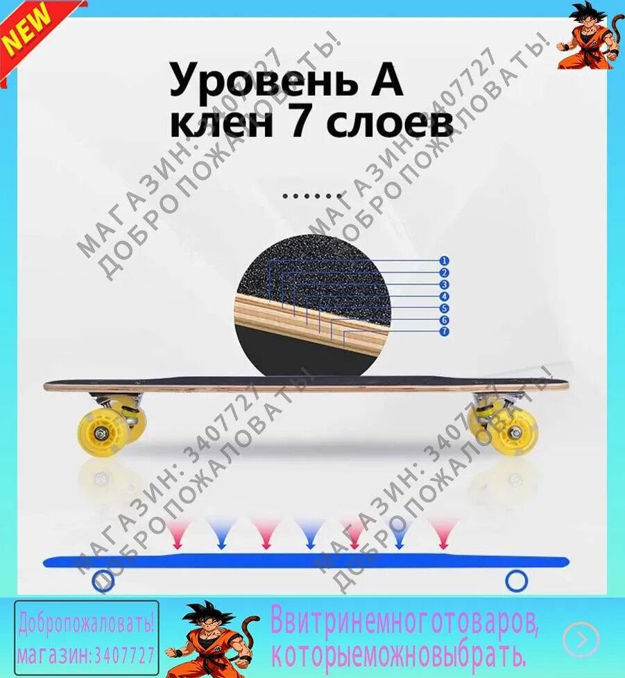 Лонгборд 80 х 20см — фото 1