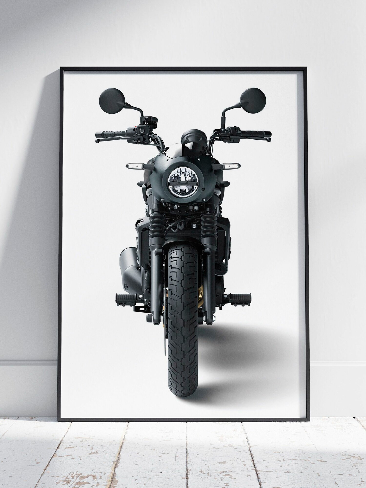 Плакат на стену для интерьера Авто и Мото (Кавасаки Элиминатор - Kawasaki Eliminator 3) - Постер по транспорту формата A4 (21x30 см)