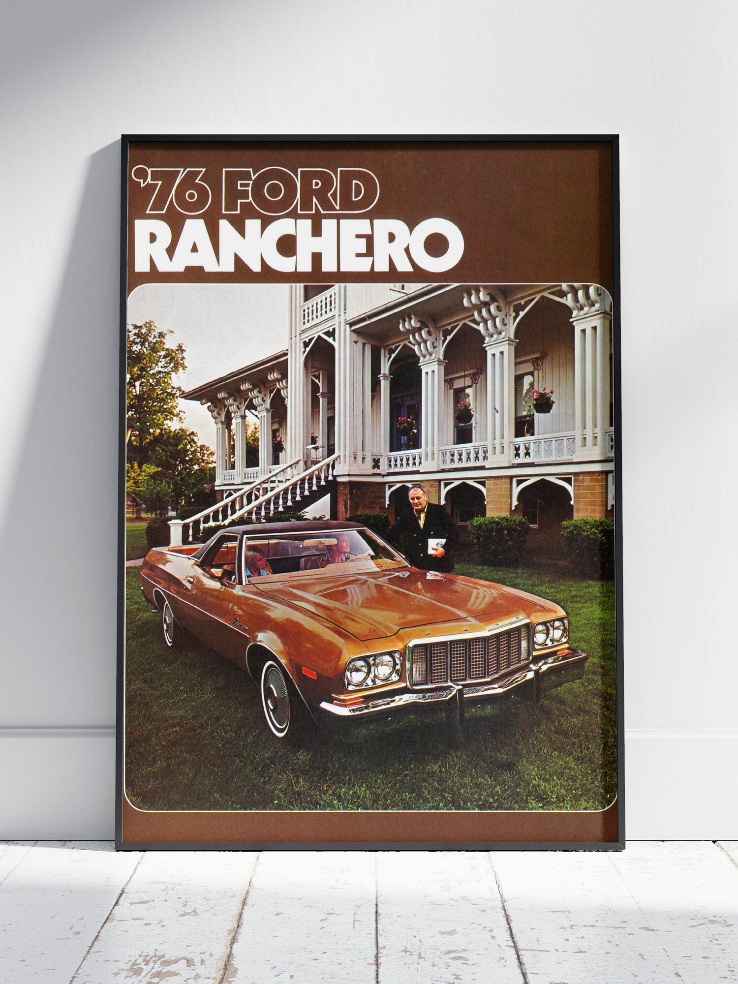Плакат на стену для интерьера Легенды Авто (Форд Ранчеро - Ford Ranchero 1) - Постер по машине формата A4 (21x30 см)