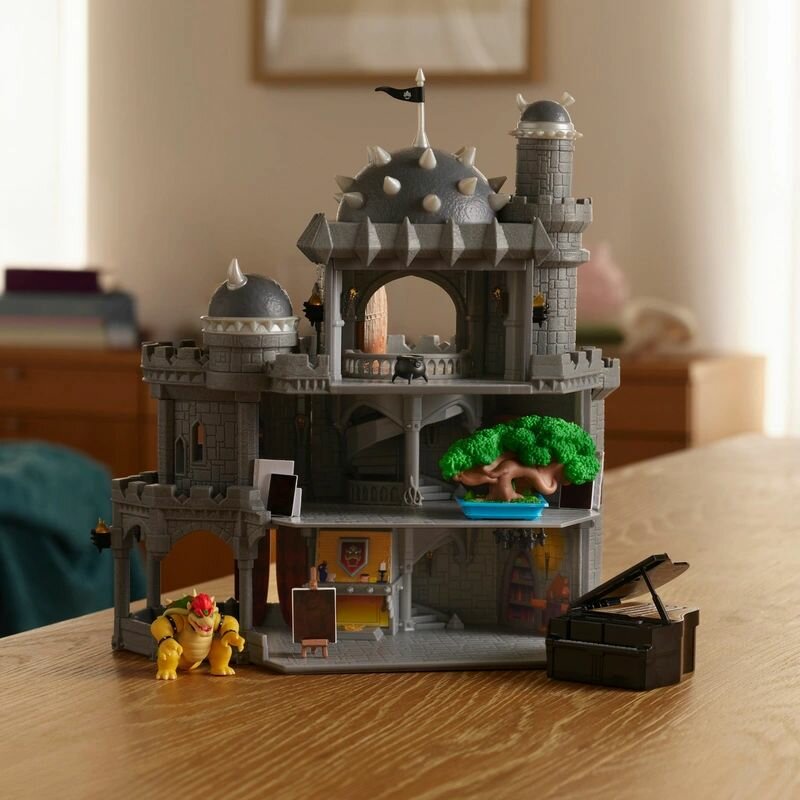 Набор игровой Nintendo The Super Mario Galaxy Movie: Deluxe Bowser Castle Playset