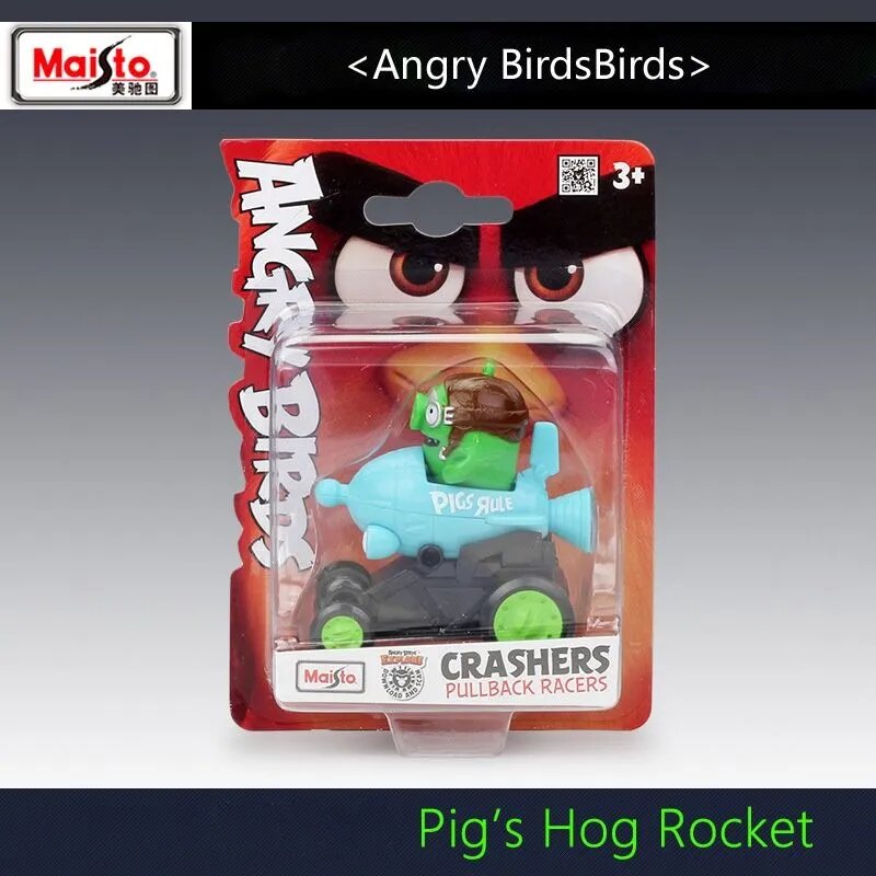 Maisto Angry Birds Pig's Hog Rocket Crasher Pullback Racers Model Car Pig
