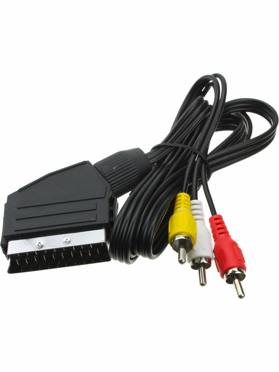 Шнур 3RCA-SCART 1м Сигнал