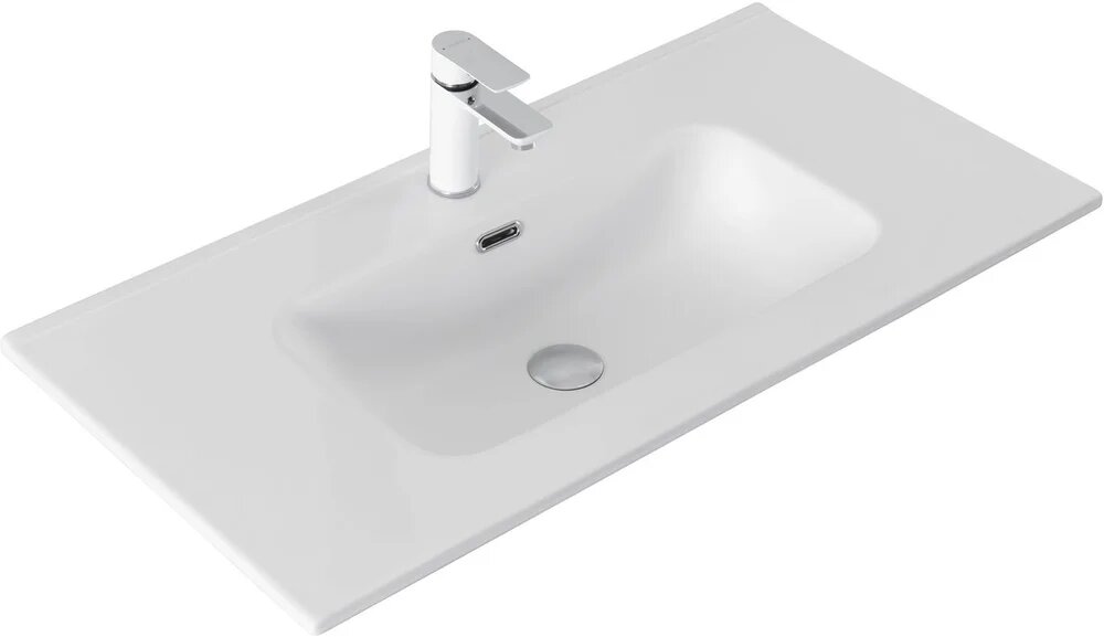 Раковина-столешница Aquanet 90 белый мат. (330432)