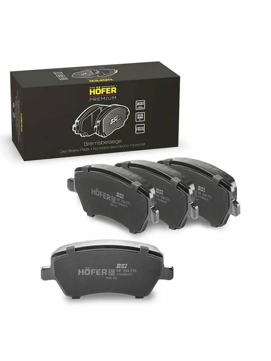 Тормозные колодки Hofer HF 350 375