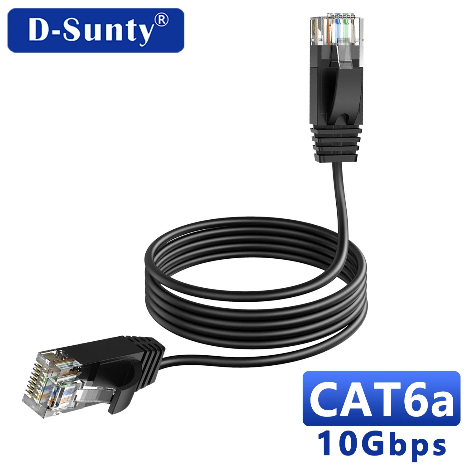 CAT 6a Slim Ethernet кабель белый, 20 м — фото 1