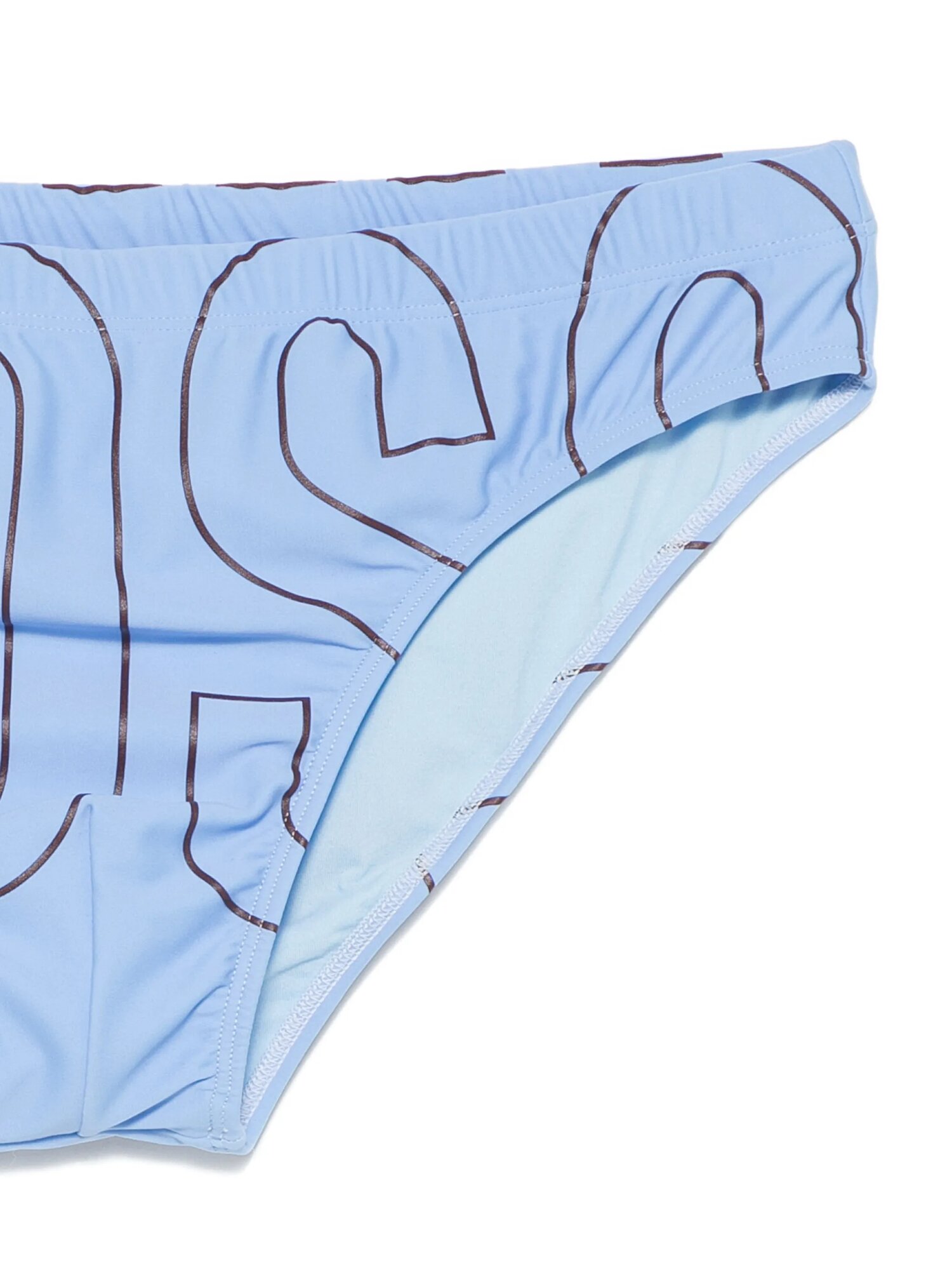 Плавки MOSCHINO Logo-print swim trunks, размер XL, blue — фото 1