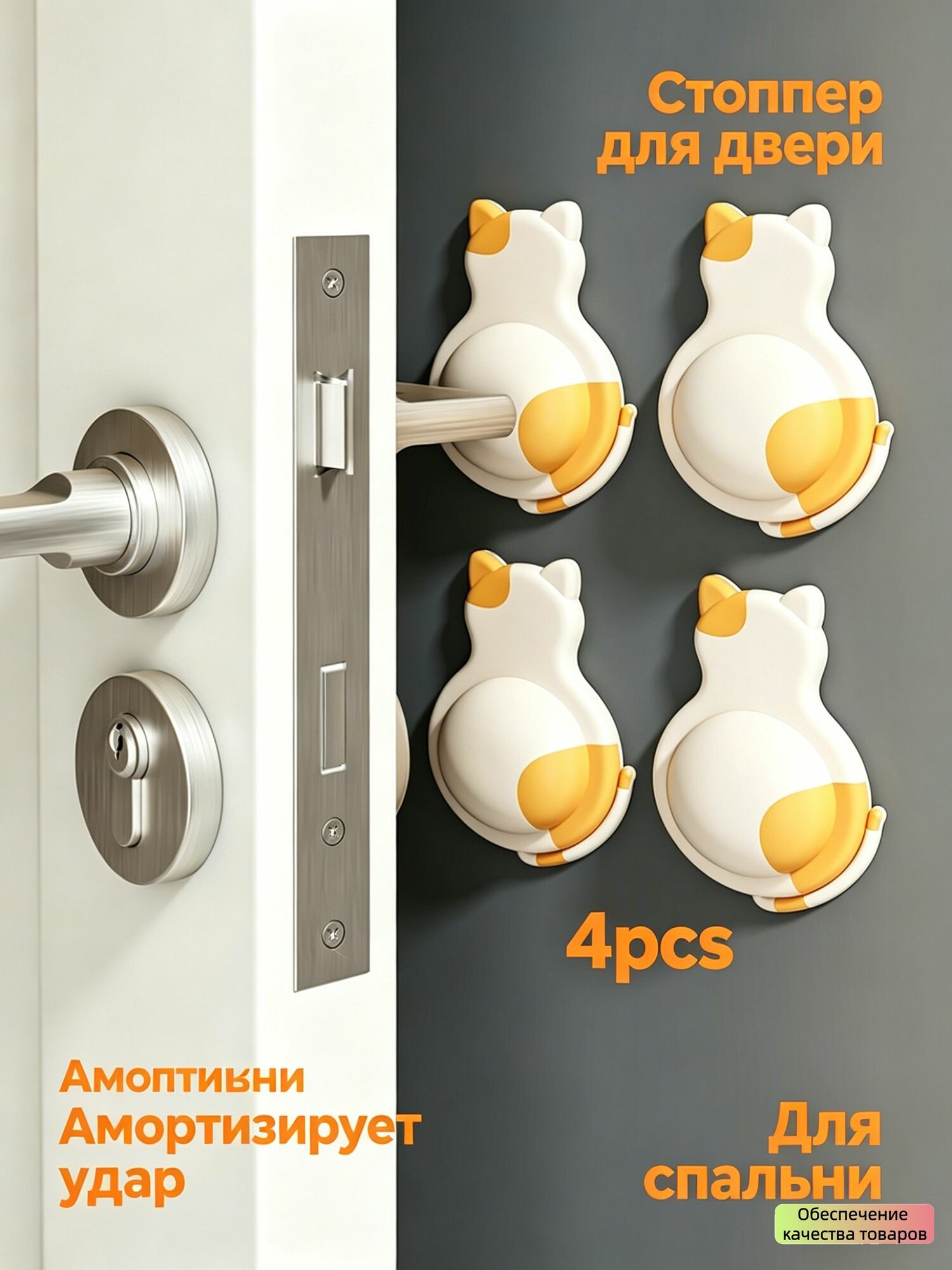 Стоппер для двери 4шт