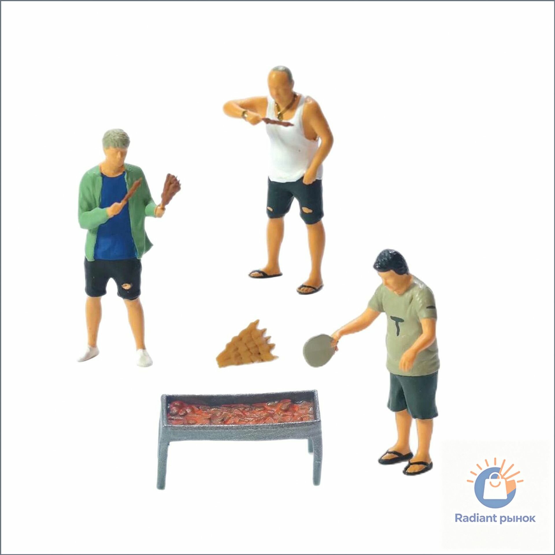 Диорама набора фигурок людей в масштабе 1/64 2,8 см