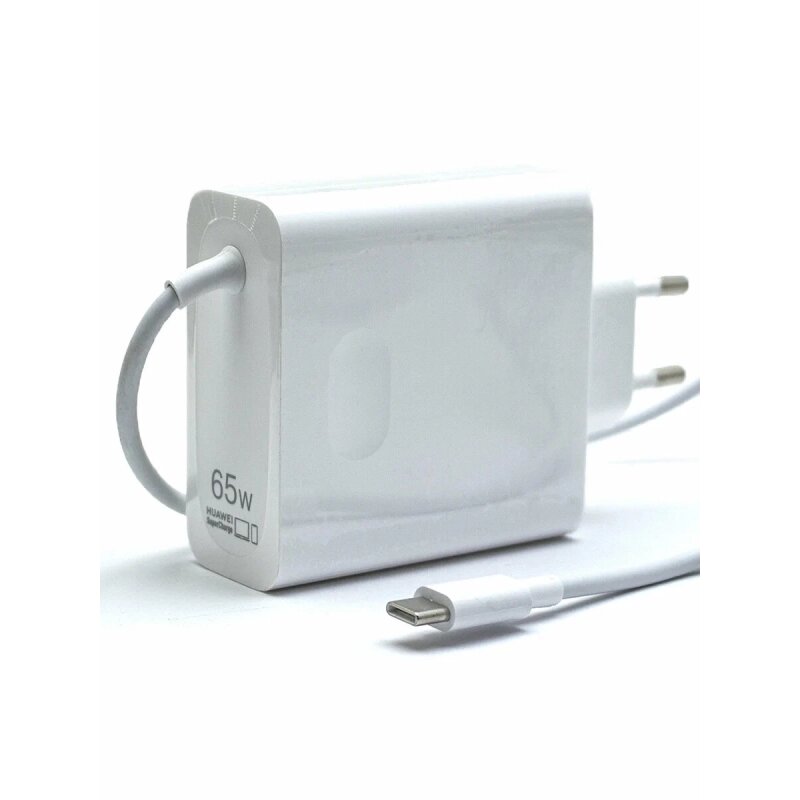 Блок питания (оригинал) для ноутбуков Huawei Type-C, 65W (5V, 9V, 15V/3A, 20V/3.25A) белый
