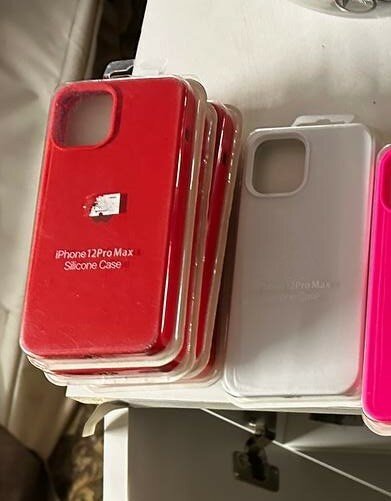 Чехол Silicone Case, для Apple iPhone 12 Pro Max, силиконовый 2 штуки soft touch