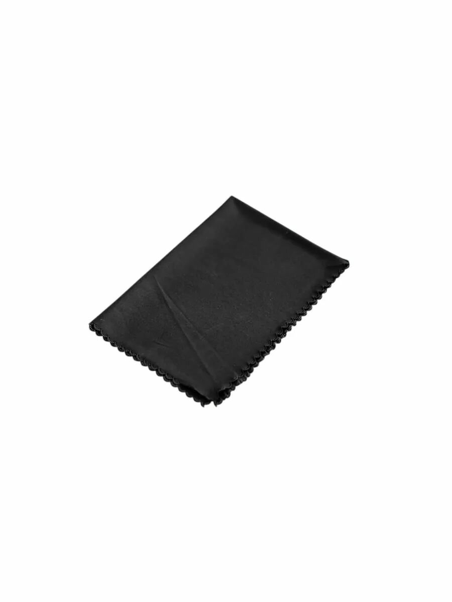 Безворсовое полотно для натирки бокалов Lace Black / Кружево Черное