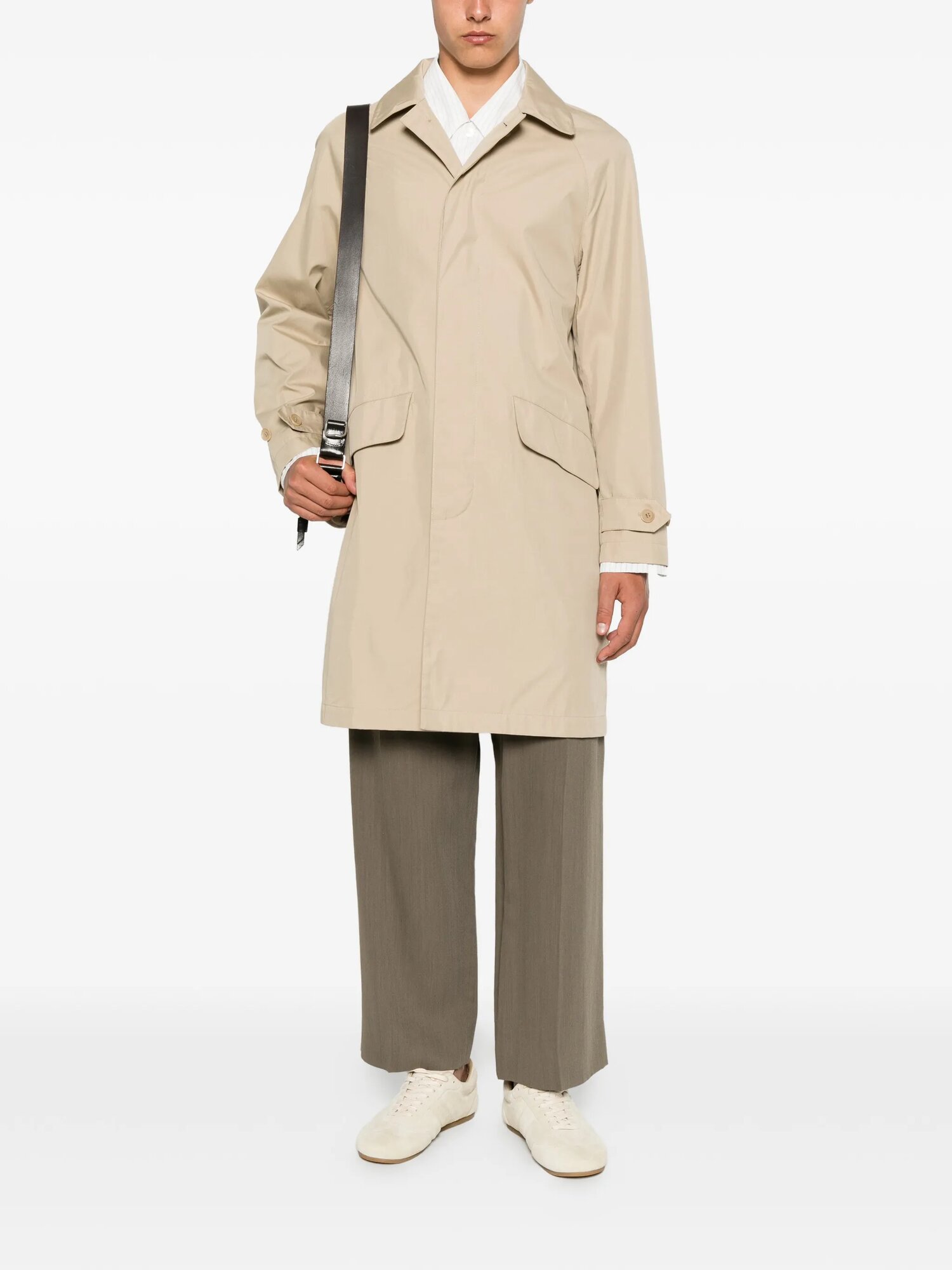 Пальто Aspesi Button-fastening raglan-sleeve coat, размер 2XL, разноцветный — фото 1