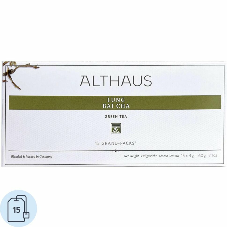 Чай Althaus Grand Pack Lung Bai Cha, 15пак TALTHB-GP0053, 1593942
