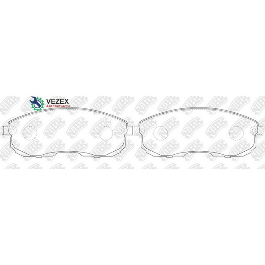 NIBK PN2474 Колодки тормозные дисковые