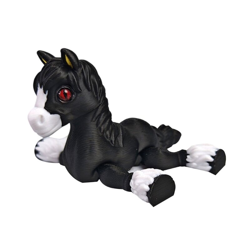 3D Printing Movable Joint Little Horse Toy Desk Decors For Kids Collectors Gift