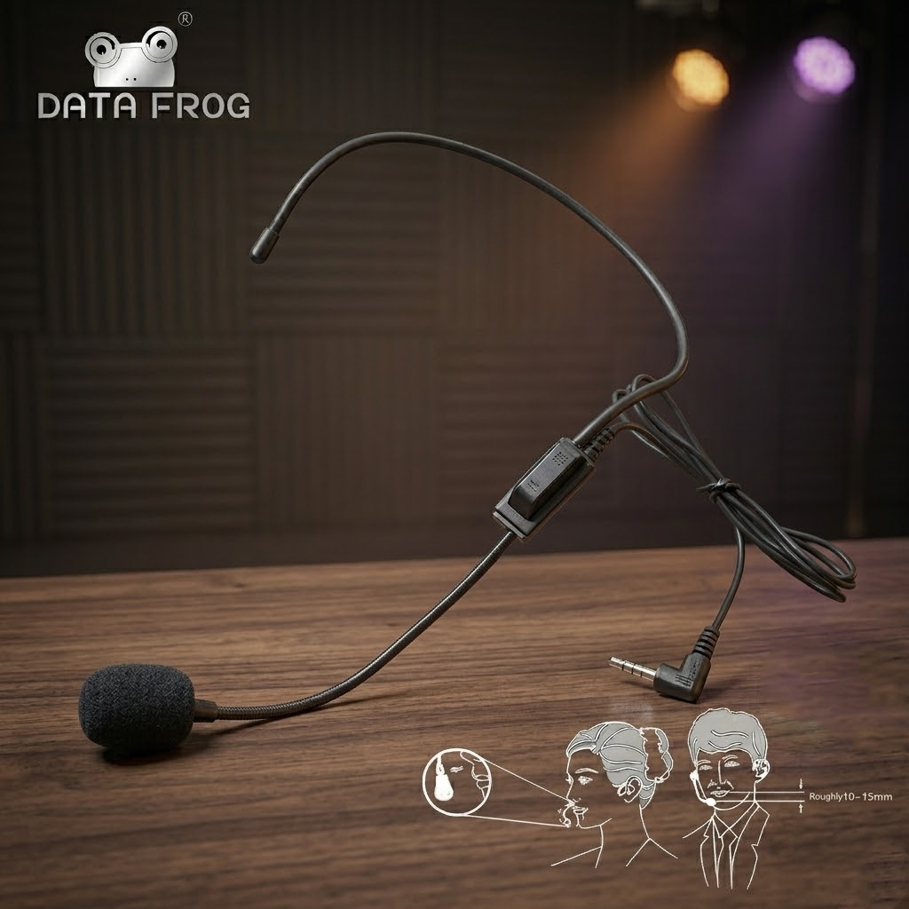 DATA FROG проводной головной микрофон 3,5 мм для усилителя голоса, лекций, экскурсий и конференций