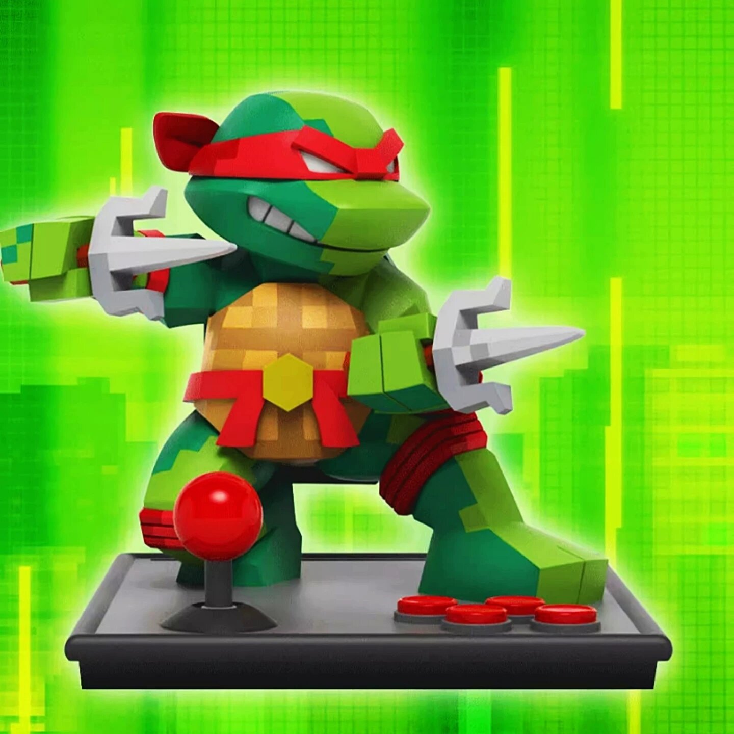 Фигурка Рафаэля из коллекции Mighty Jaxx Teenage Mutant Ninja Turtles 40-летие