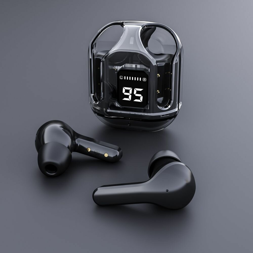 Наушники беспроводные с микрофоном, Bluetooth, черный