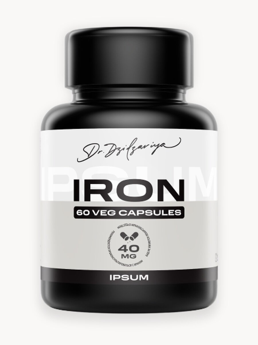 Железо витамины бисглицинат хелат + B12 и В9 для сердца сосудов анемии / IPSUM / IRON витамины