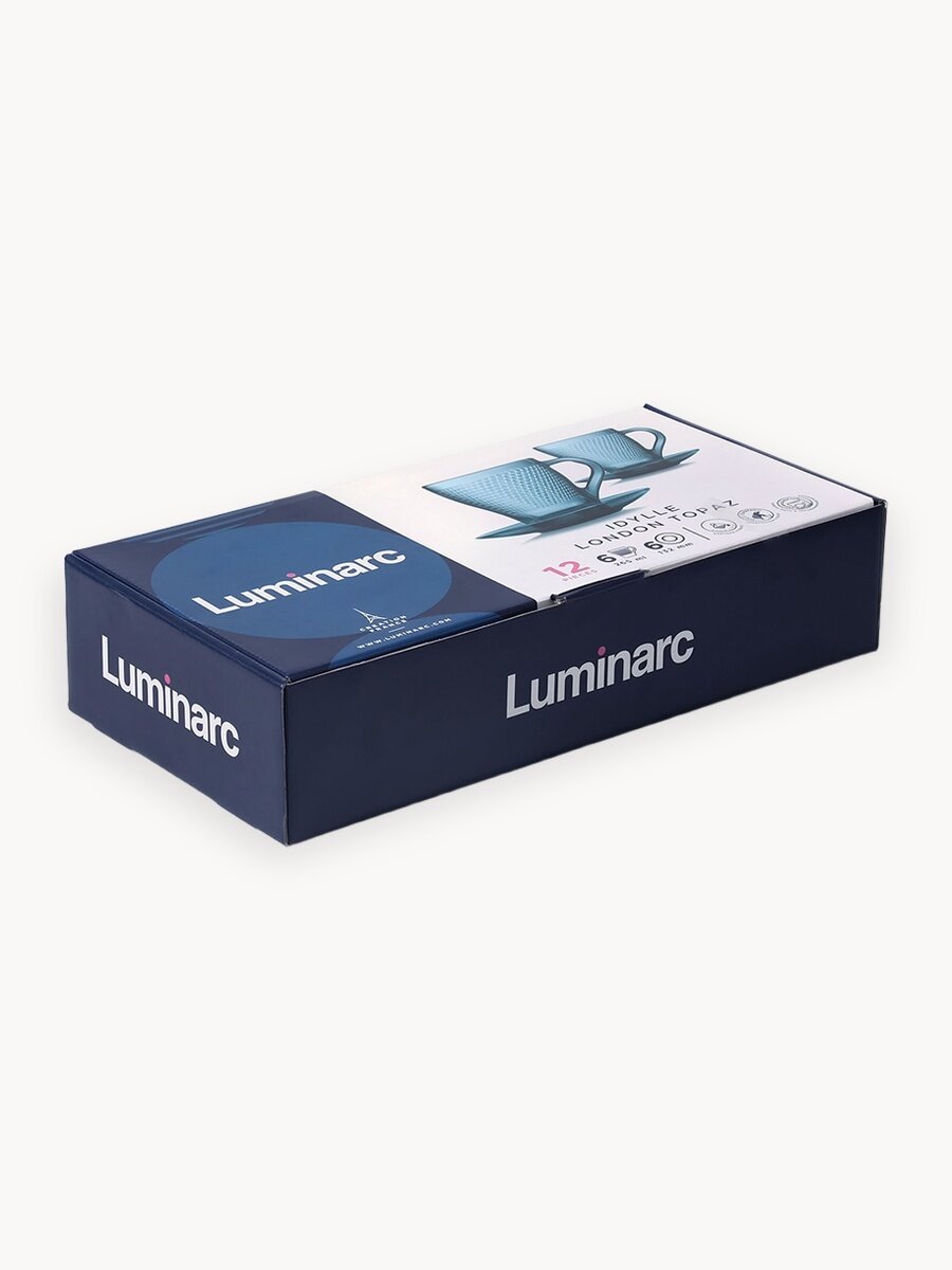 Чайный набор Luminarc «Идиллия», 12 предметов, цвет лондон топаз