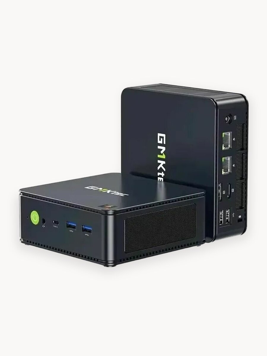 Мини ПК GMKtec M5 PLUS, AMD R7 5825U, RAM 32ГБ, ROM 1024ГБ SSD, AMD Radeon Graphics, Windows 11 Pro, type-c, серый