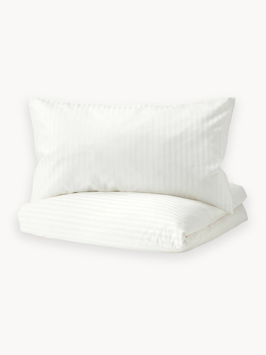 NATTJASMIN Постельное белье 2 спальное икеа, пододеяльник и 2 наволочки/белый 200x200/50x70 см (20337162)