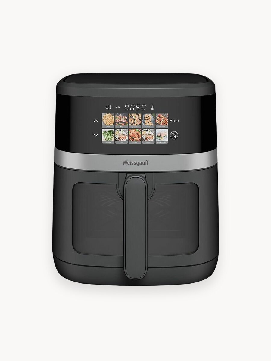 Аэрогриль электрический Weissgauff WAF 726 DS Digital OptiFry, Мощность 1700 Вт, Объём чаши 7 литров