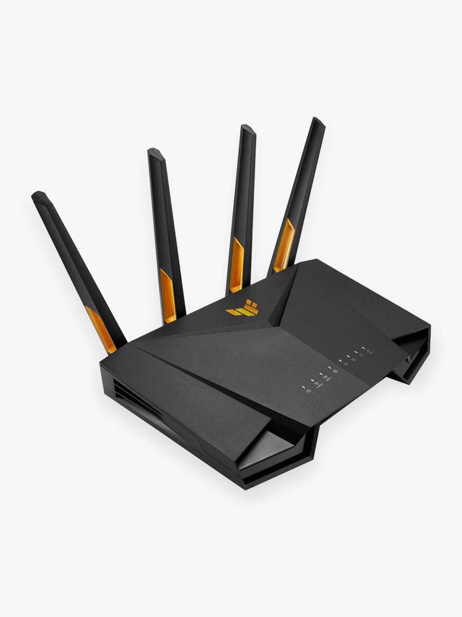 Роутер беспроводной Asus TUF-AX4200 AX4200 10/100/1000/2500BASE-TX/4G ready черный