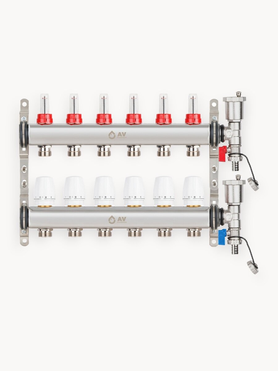 Коллекторная группа AVE136, 6 выходов AV ENGINEERING (AVE13600106)