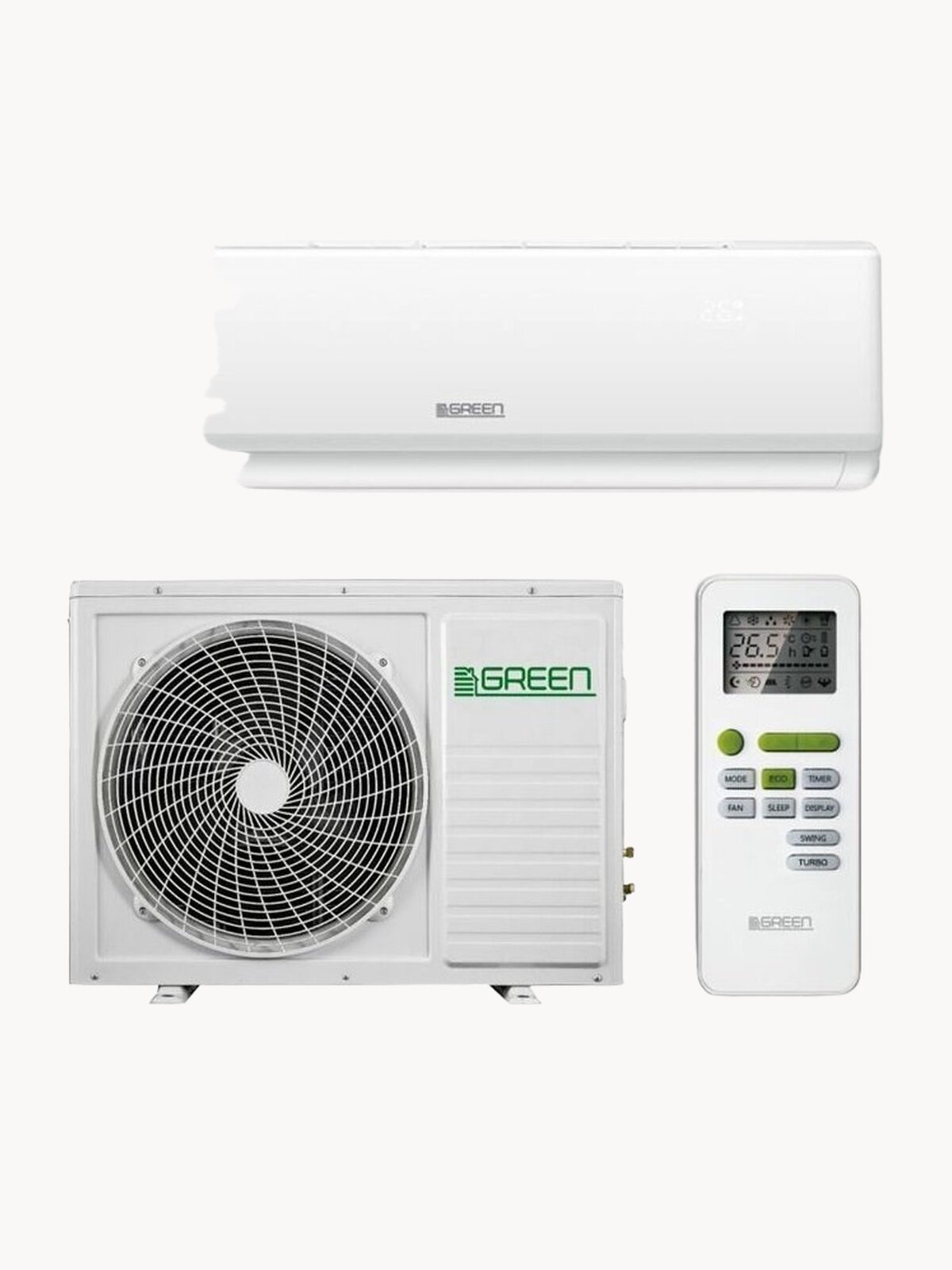 Настенный кондиционер Green TSI/TSO-09 HRSY2 серия TRIUMPH STANDARD (Завод TCL, Компрессор GMCC Toshiba)